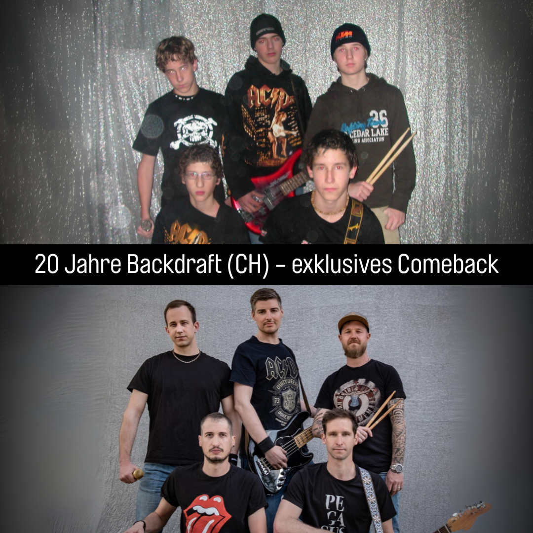 Backdraft (CH) - Rock-Covers - Events - Gaswerk Eventbar - Seewen, Schwyz